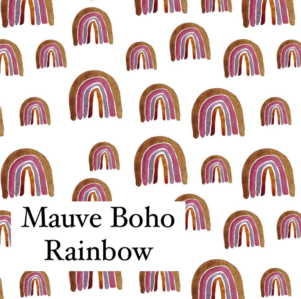 Name Tags for Cloth Nappies - MAUVE BOHO RAINBOW | Green Lily