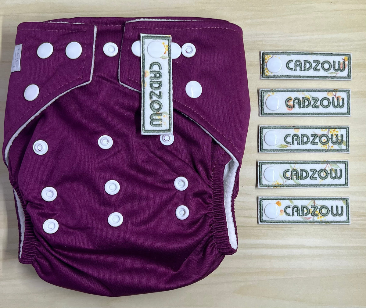 Name Tags for Cloth Nappies - GOLDEN WATTLE | Green Lily