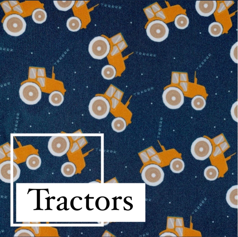 Name Tags for Cloth Nappies - TRACTORS | Green Lily