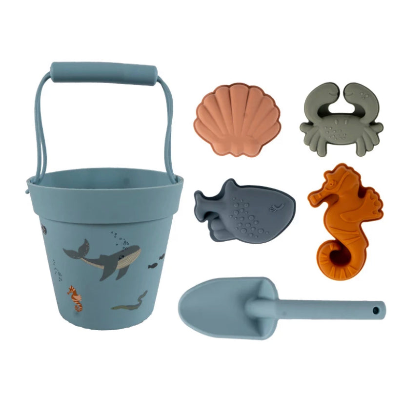 Silicone beach set - Deep Sea | Green Lily
